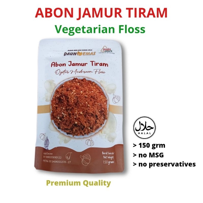 Jual Abon Jamur Tiram 150 Grm Vegetarian Premium Tanpa Pengawet Non MSG ...