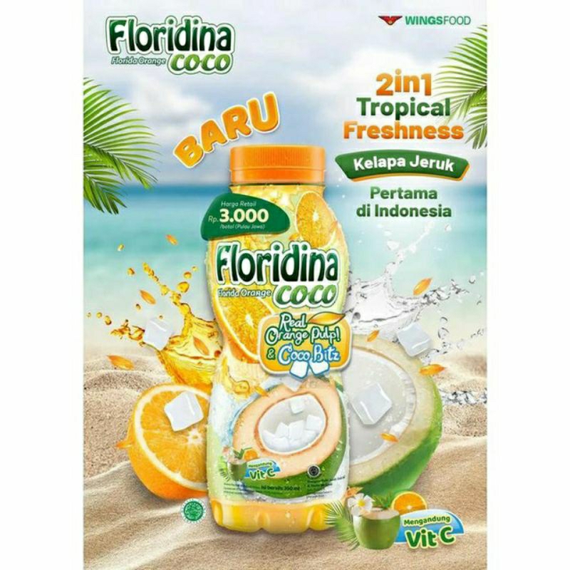 Jual Floridina Orange Coco 350ml / Floridina Orange 350ml / Floridina ...