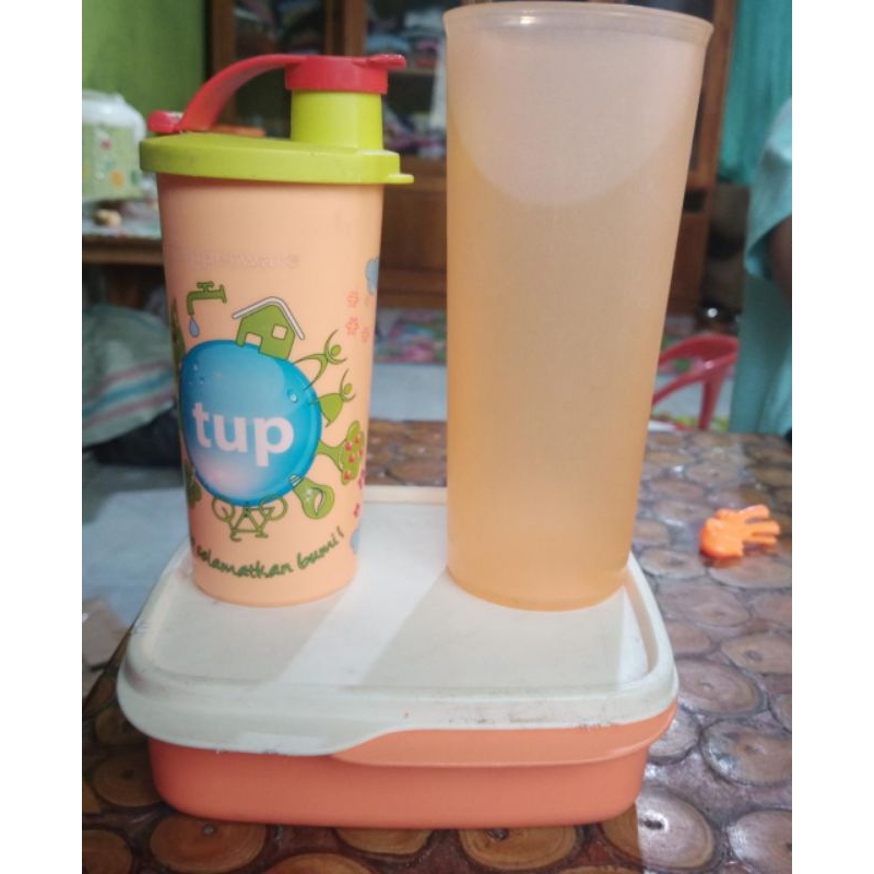 Jual paket bekal Tupperware PL isi 3 (Loly, fun Tumblr, Giant Tumblr ...