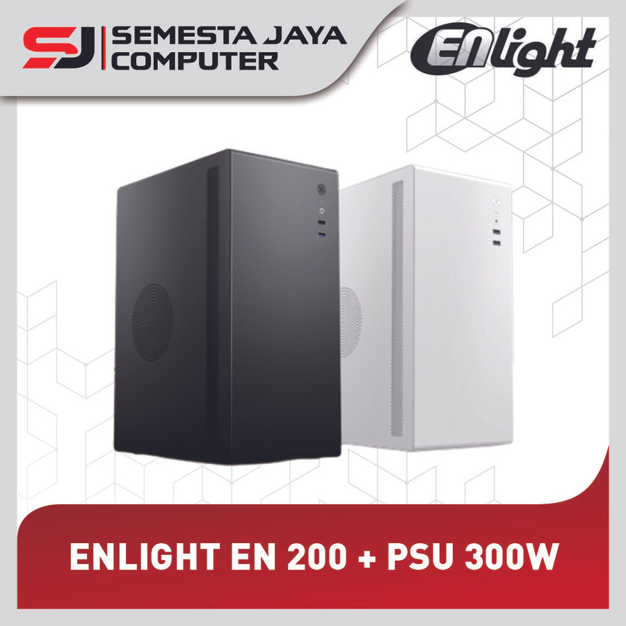 Jual Casing ENLIGHT EN 200 + PSU 300W Micro ATX EN200 | Shopee Indonesia