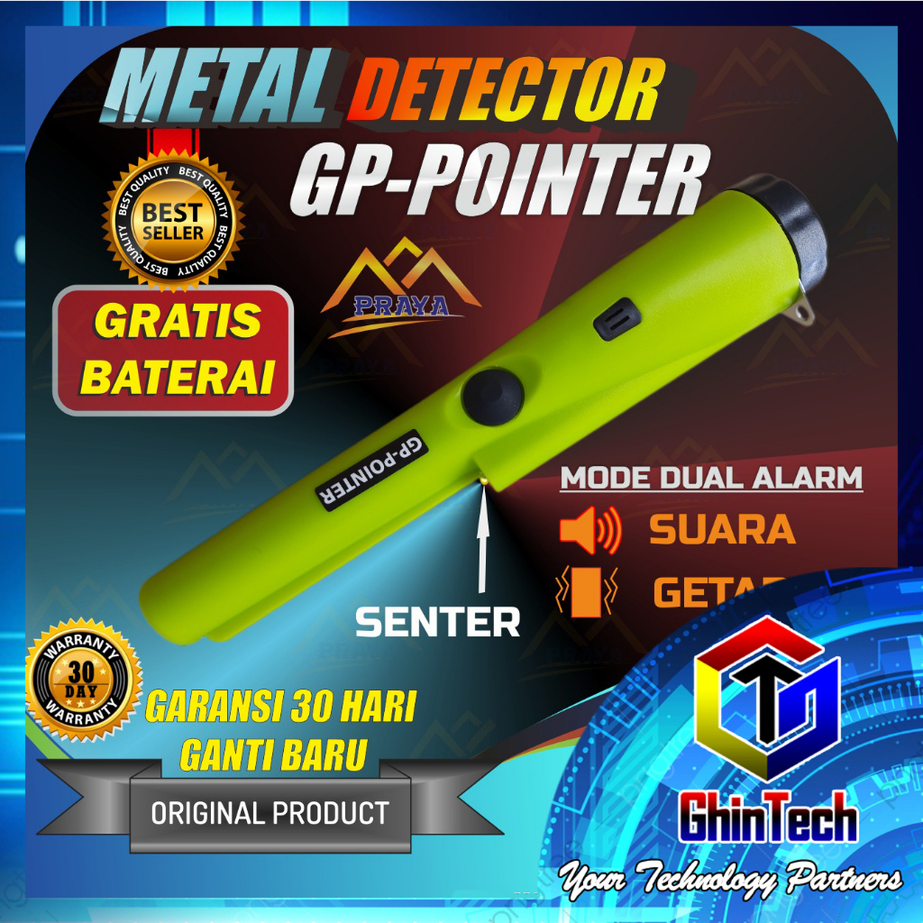 Jual GP Pointer S Metal Detektor / Alat Deteksi Logam Metal Emas Perak BUKAN GARRET PRO POINTER ...