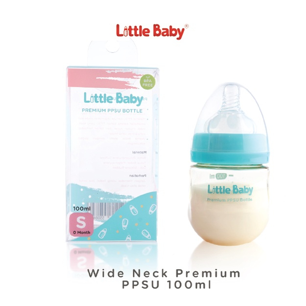 Jual Little Baby Botol Susu Dot Wide Neck Premium PPSU 100ml | Shopee ...