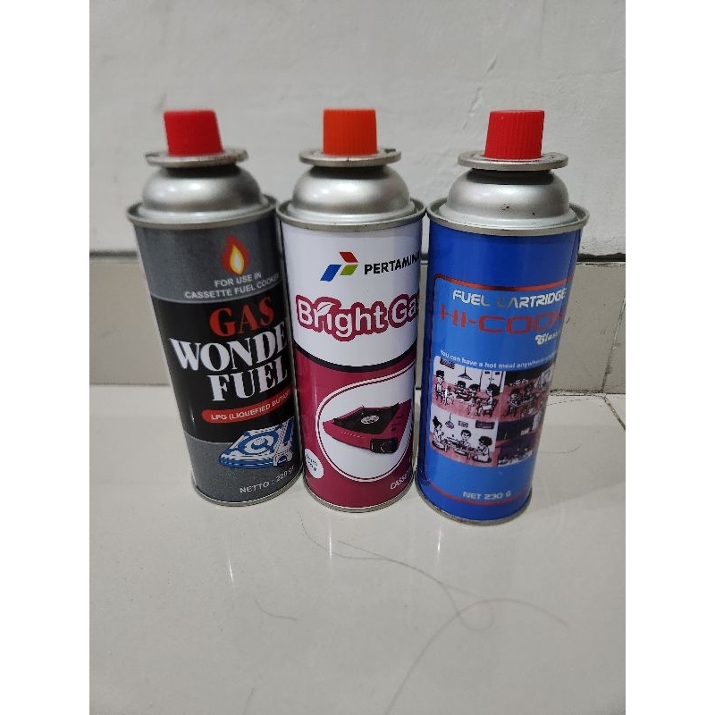 Jual Gas kaleng portable kosong: hi-cook, wonder fuel, bright gas ...
