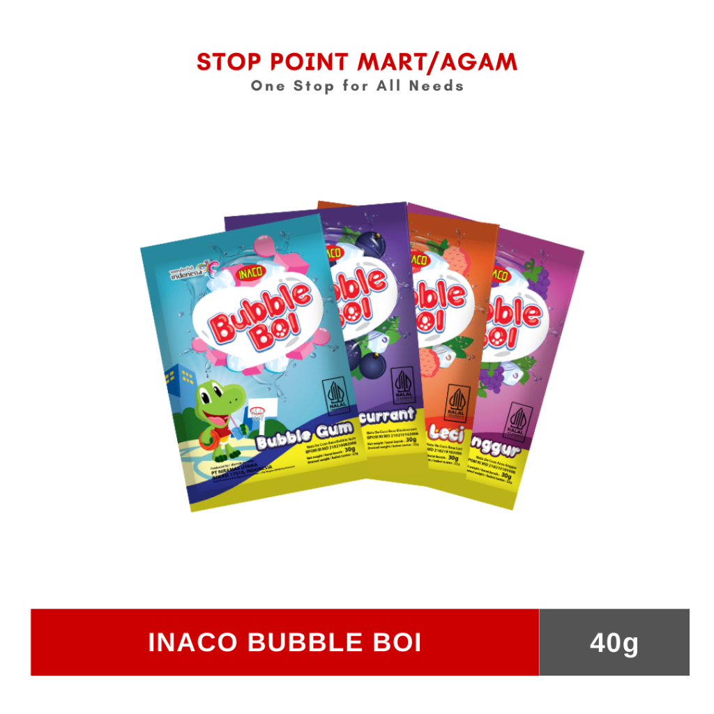Jual Inaco Bubble Boi 40g (All Variants) | Shopee Indonesia