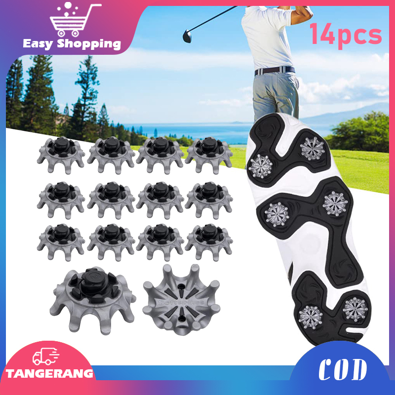 Jual 14pcs Spike Sepatu Golf Anti Slip Golf Shoes Spike Paku Duri ...