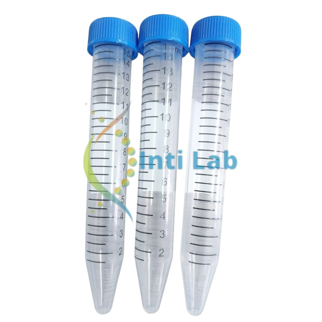 Jual LabServ 15ml, Blue Flat Top Cap,Conical Bottom, Sterilized ...