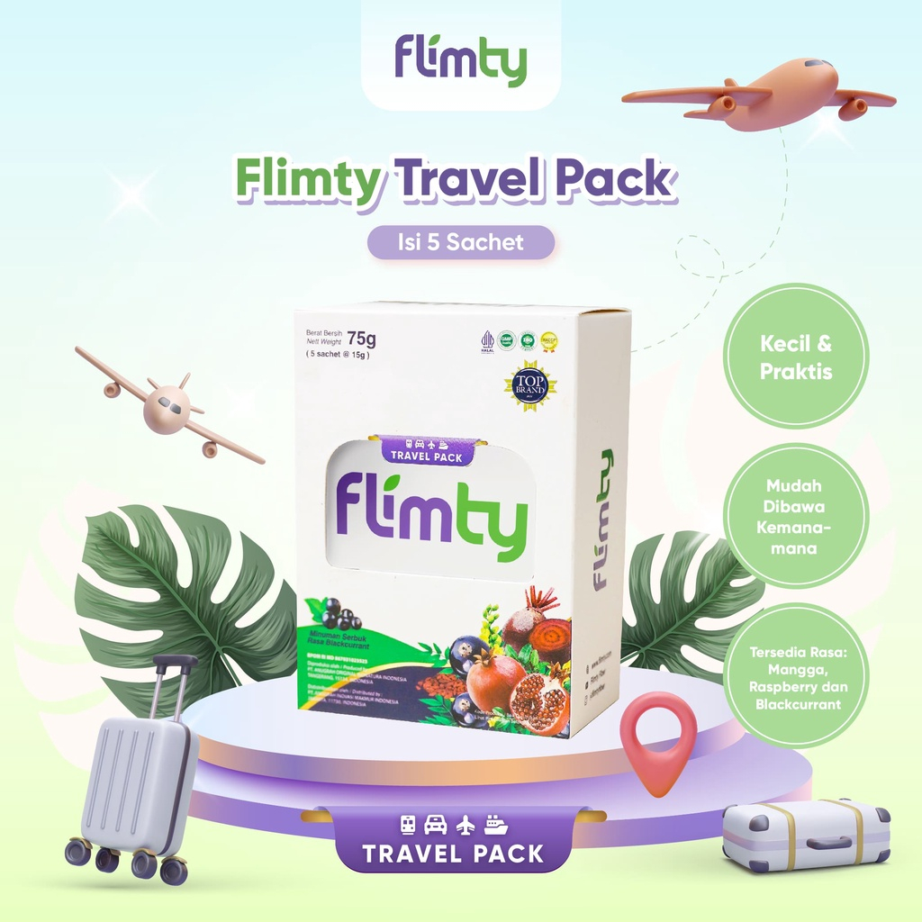 Jual Flimty Fiber Travel Pack (5 sachet) | Shopee Indonesia