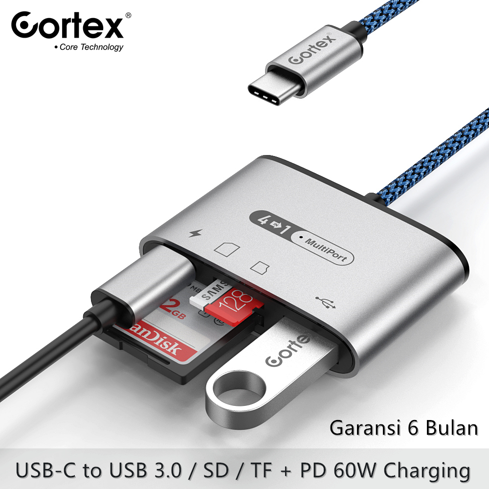 Jual Cortex Power - MH371 CARD READER USB C/Type-C To USB 3.0 + SD/TF ...