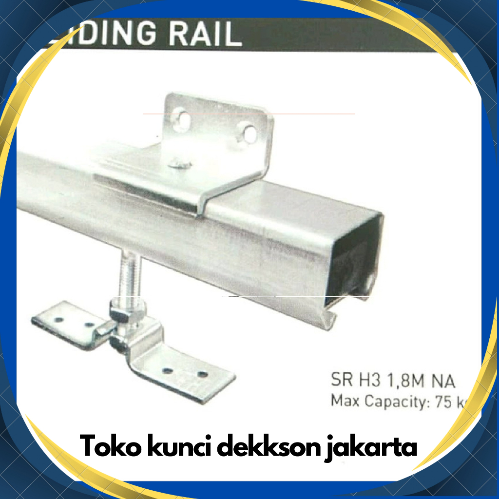 Jual rel pintu geser sliding rail Hampton P 1.8m H3 | Shopee Indonesia