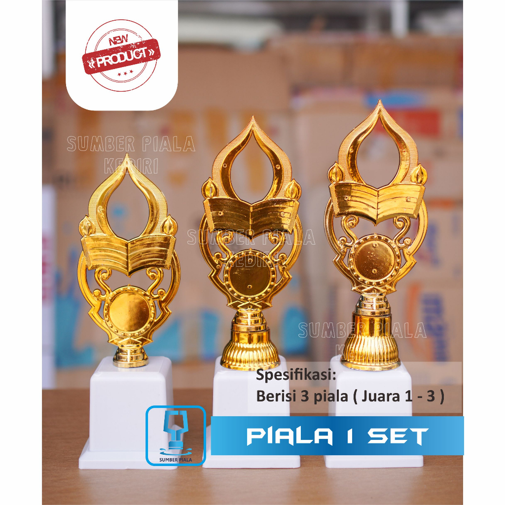 Jual Piala Masjid 1 Set ( Berisi 3 Piala )/Piala Sealer Set Lomba ...