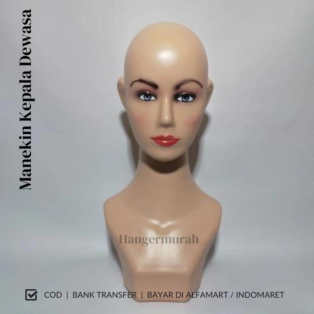 Jual Manekin Kepala Dewasa | Manekin Hijab | Display Topi | Make Up | Manekin Kepala Botak ...