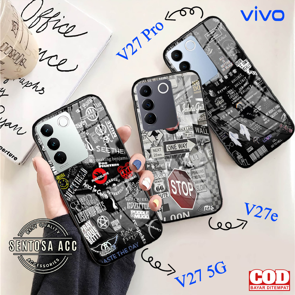 Jual Softcase Glass Kaca VIVO V27(5G),V27E & V27 PRO - Casing HP VIVO ...