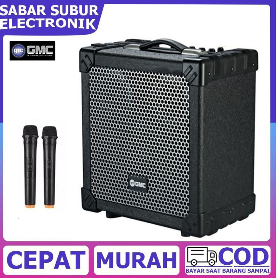 Jual GMC Speaker Portable Bluetooth 888Q Ukuran 6,5 Inch + 2 Mic ...