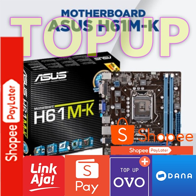 Jual ASUS H61M-E LGA 1155 DDR3 Micro ATX Motherboard | Shopee Indonesia