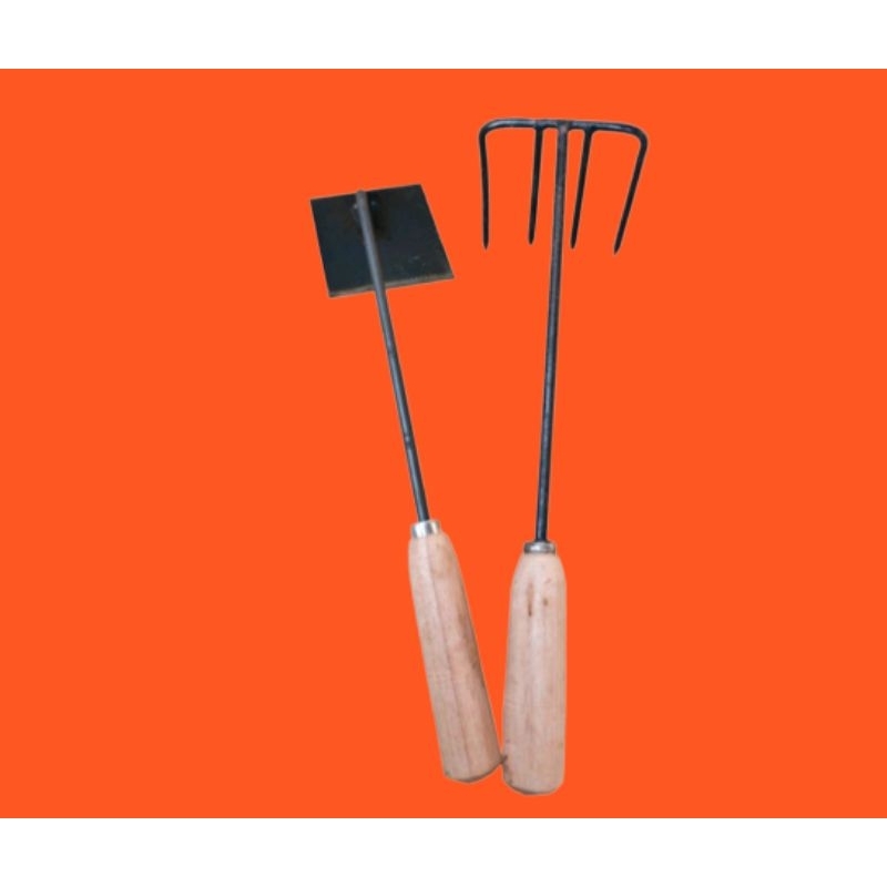 Jual cangkul mini 1 set/pacul set /garukan+koret 1paket | Shopee Indonesia