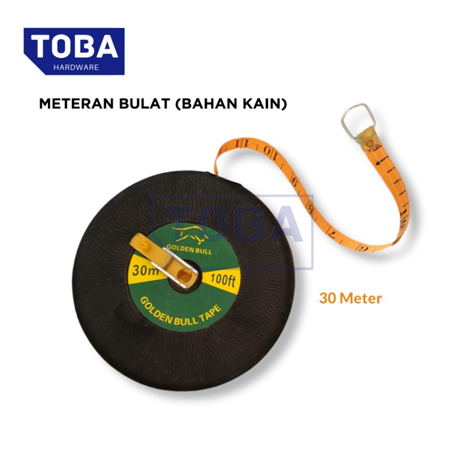 Jual Meteran Bulat 30 Meter / Meteran Roll Tanah Kain 30M | Shopee ...