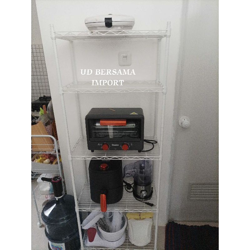 Jual KRISBOW Rak Besi 5 Tingkat/Rak Barang/Wire Rak - Putih | Shopee ...