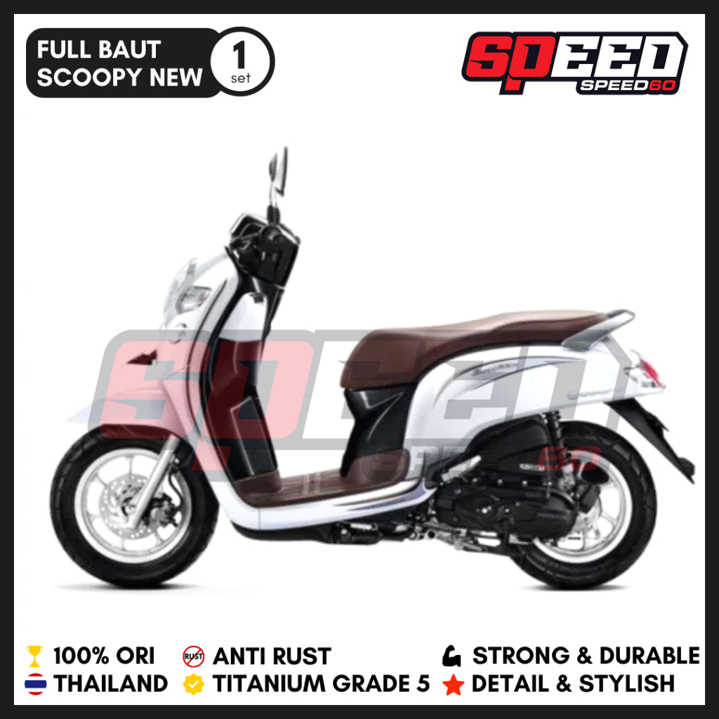 Jual Titanium Full Set Baut Probolt Scoopy New 2020 2021 Grade 5 King ...
