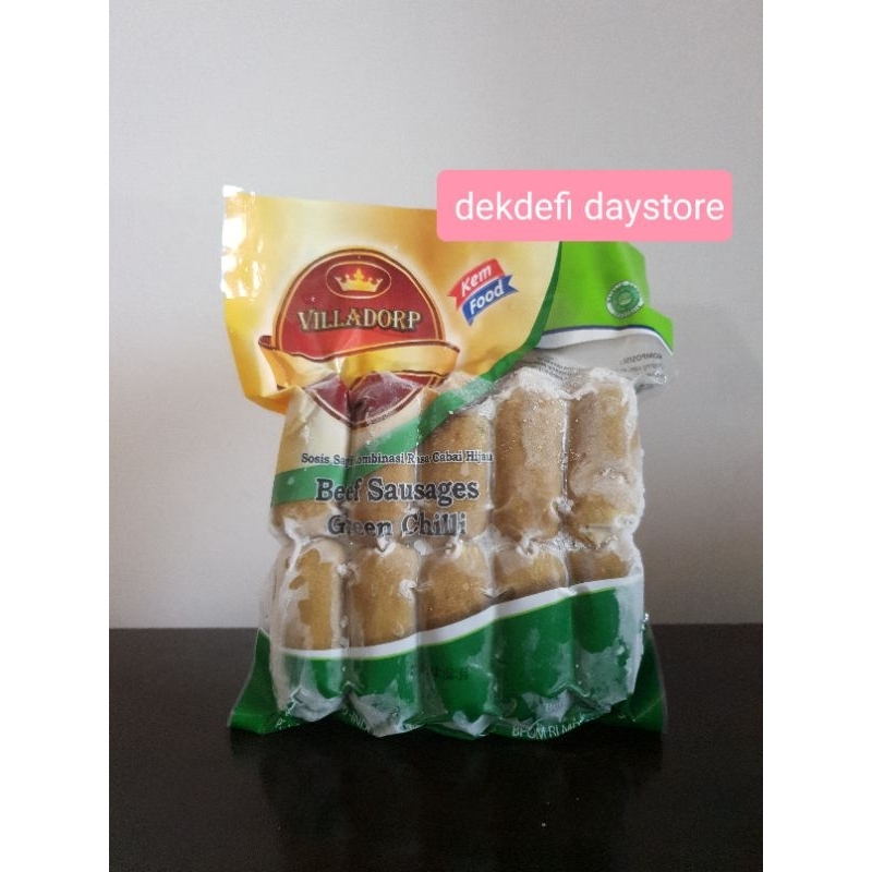 Jual sosis sapi mini cabai hijau beef sausages villa | Shopee Indonesia