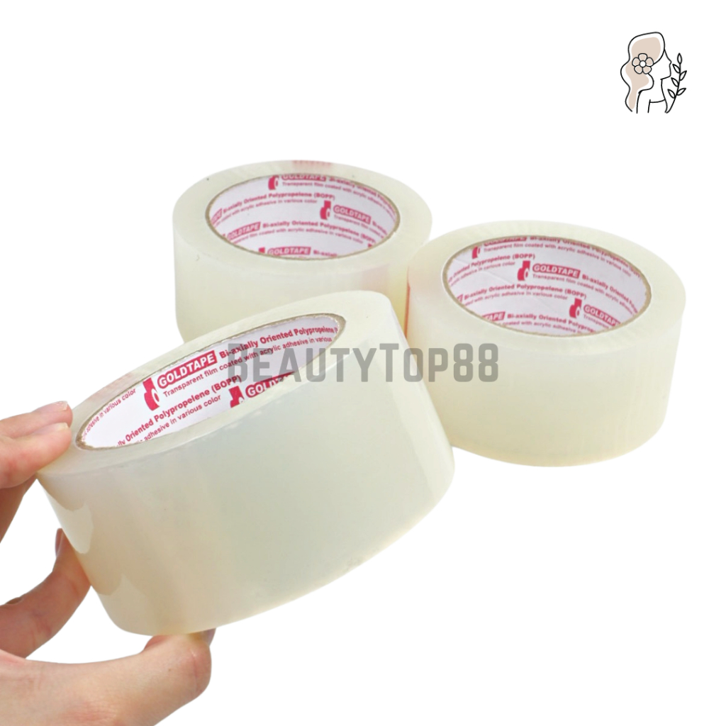 Jual Lakban Goldtape Bening 2 Inch / Plakban OPP Transparan Gold Tape ...