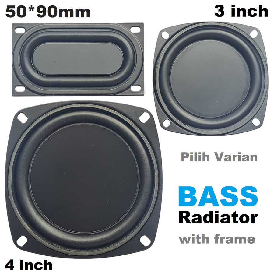 Jual PASSIVE RADIATOR DIY 4 inch Speaker Pasif Rakitan Subwoofer Sub ...