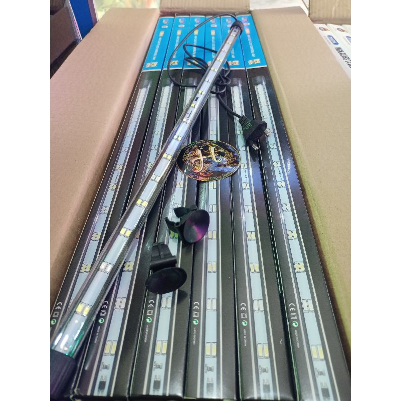 Jual Lampu aquarium skp 60 DOUBLE LED (2baris led) | Shopee Indonesia