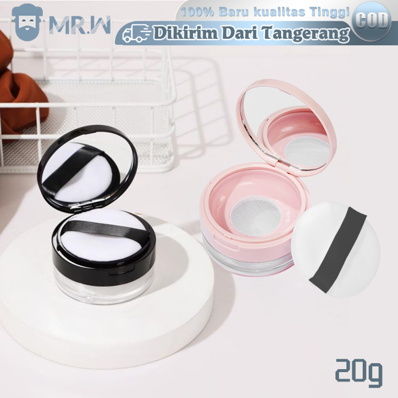 Jual Wadah Bedak Tabur 20g Powder Puff Case Bedak Tabur Travel Dengan ...