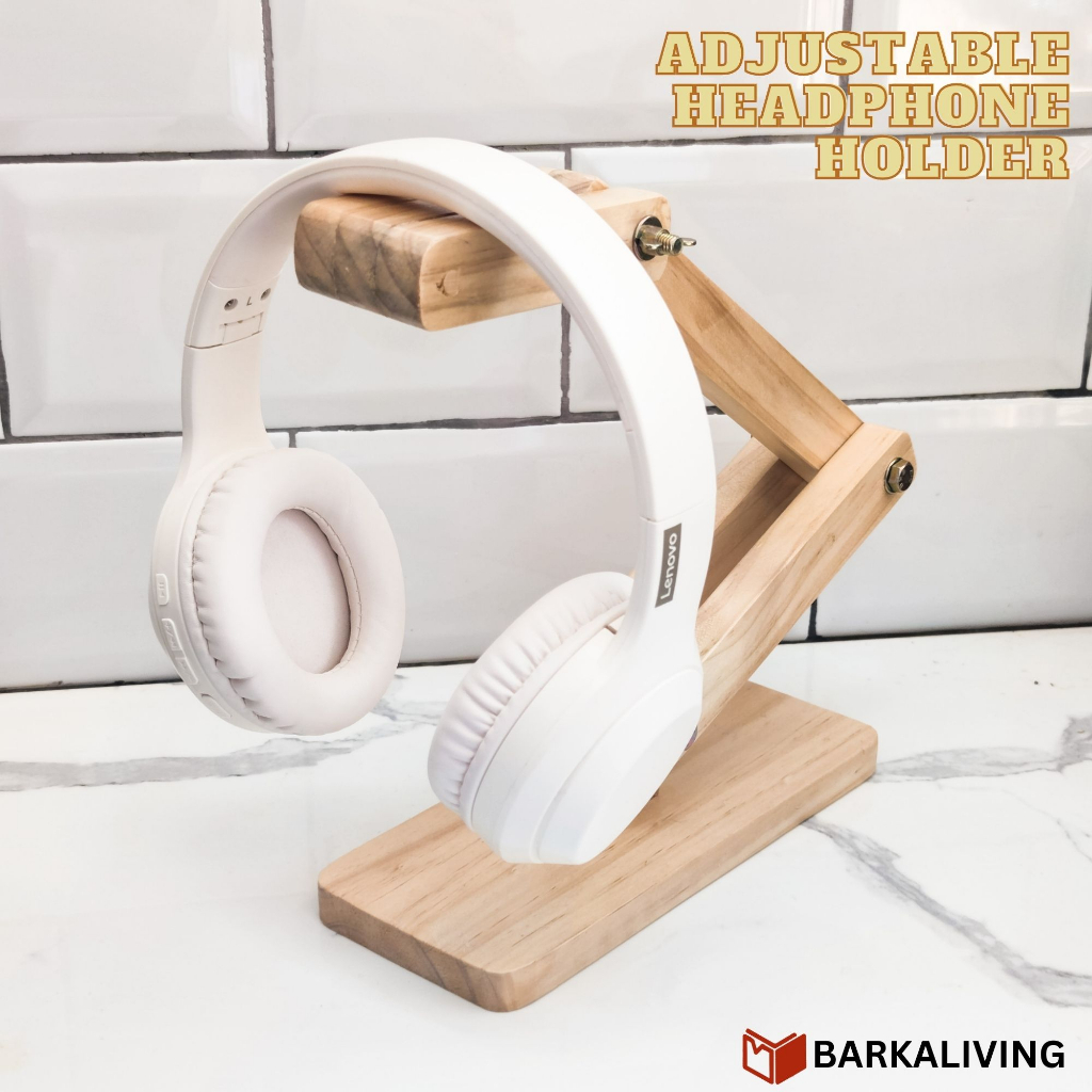 Jual Headset Holder Headphone Adjustable Kayu | Stand Gantungan ...