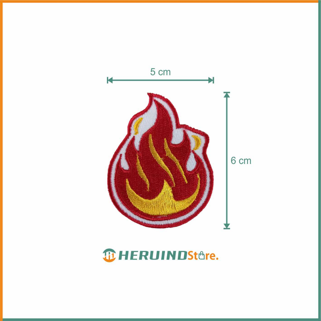 Jual PATCH BORDIR EMOTICON API | Shopee Indonesia