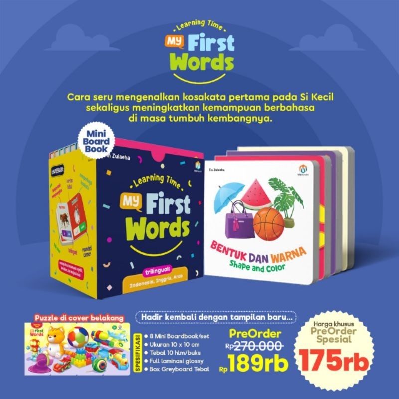 Jual LEARNING TIME MY FIRST WORD (Untuk Usia 1th+) | Shopee Indonesia