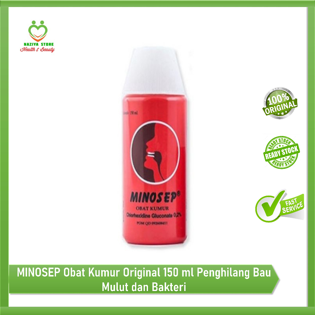 Jual MINOSEP Obat Kumur Original 200 ml Penghilang Bau Mulut dan ...