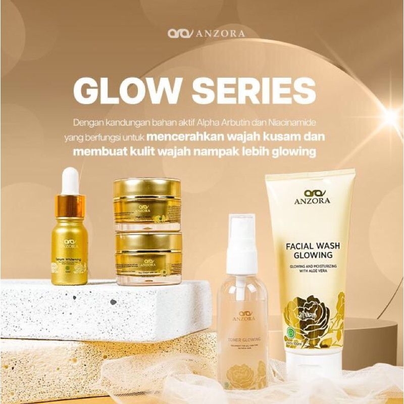 Jual Anzora skincare paket glow series | Shopee Indonesia
