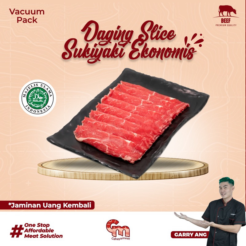 Jual Daging Slice Sukiyaki Ekonomis Lowfat Slice | Shabu Yakiniku ...