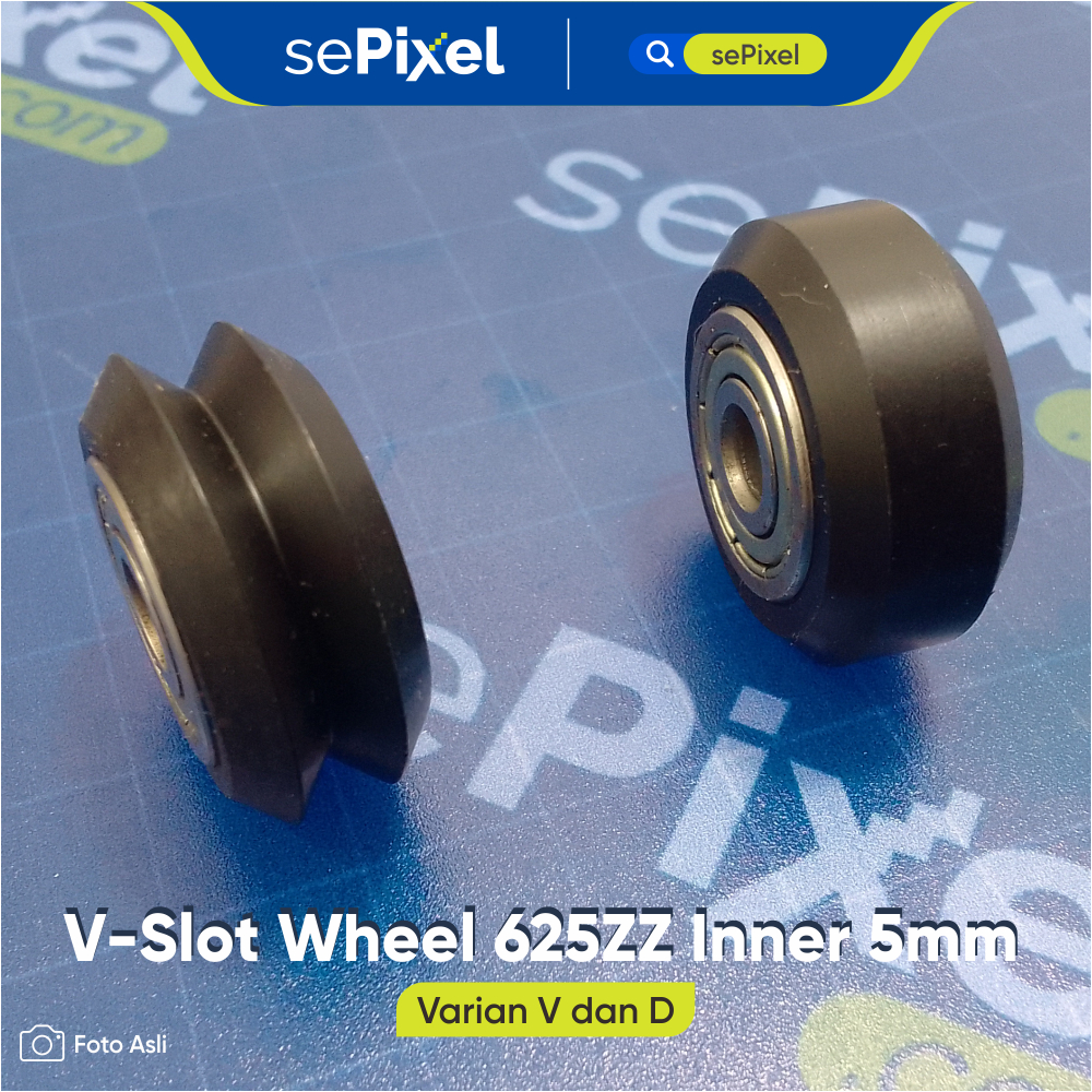 Jual V-Slot V Wheel V-Wheel 625ZZ 5mm Roda Bearing Openbuilds | Shopee ...