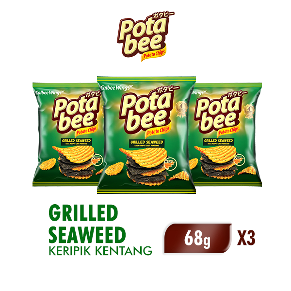 Jual Potabee Grilled Seaweed 3 x 68 gr | Shopee Indonesia