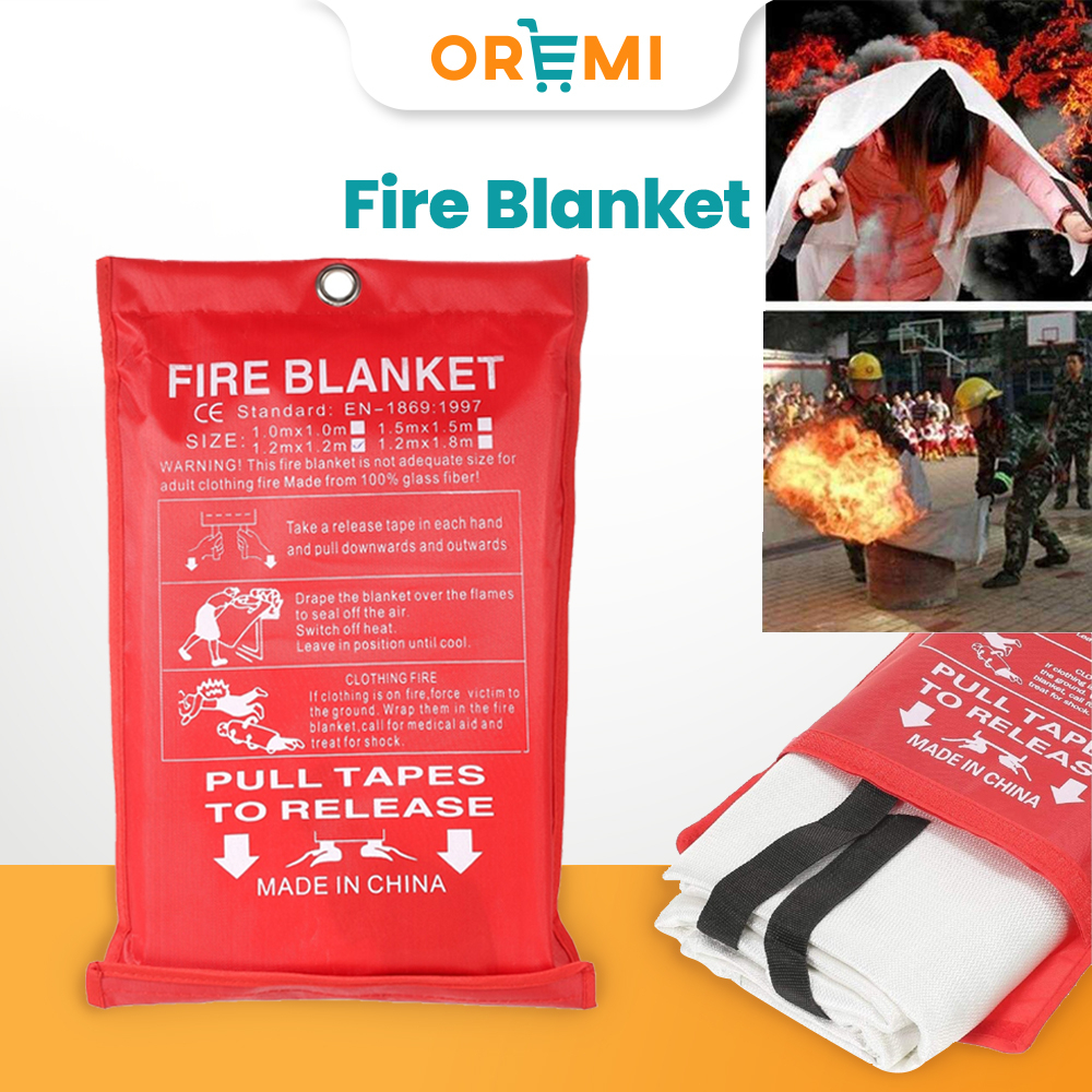 Jual Selimut Anti Api Fire Blanket Fire Shelter Safety Protector ...