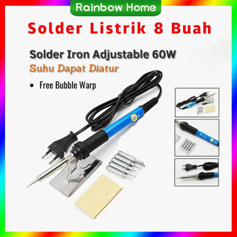 Jual Rainbow Home Solder Adjustable Temperature 200 - 450 C/ 60W/Solder listrik tangan 60w watt ...