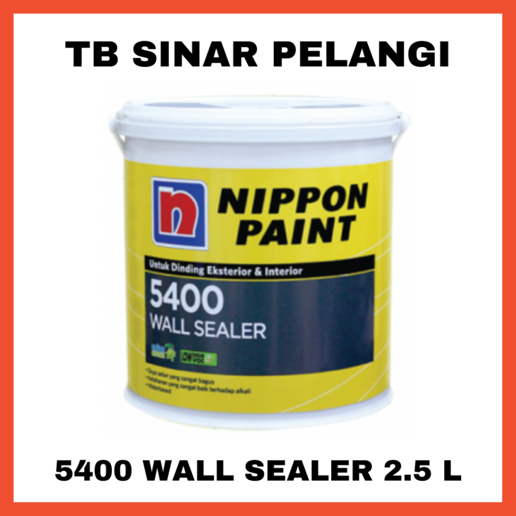 Jual NIPPON PAINT Cat Tembok Dinding Dasar 5400 Galon 2.5L Untuk ...