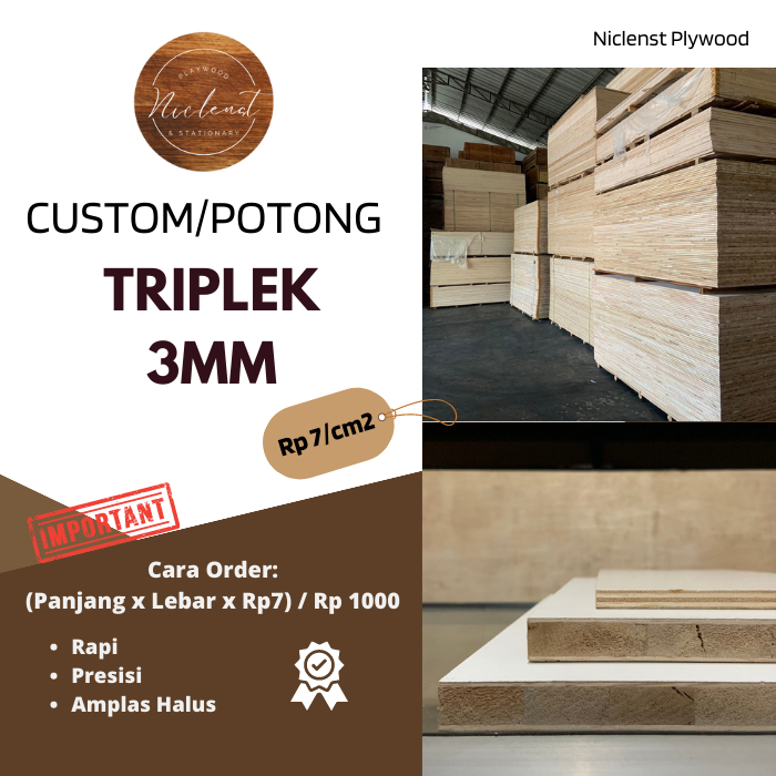 Jual Custom Triplek/Multiplek 3MM – Harga Murah Per Cm | Shopee Indonesia