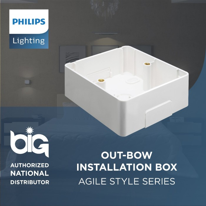 Jual PHILIPS Agile Style Outbow Box OB Original SNI Installation Box ...