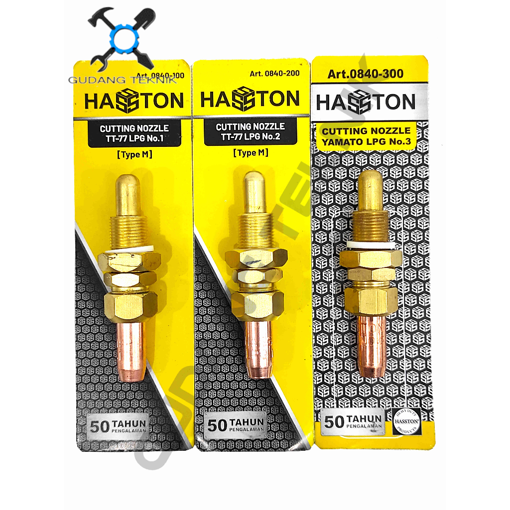 Jual Cutting Tip Nozzle No.1 No.2 No.3 Yamato HASSTON PROHEX Type M TT ...
