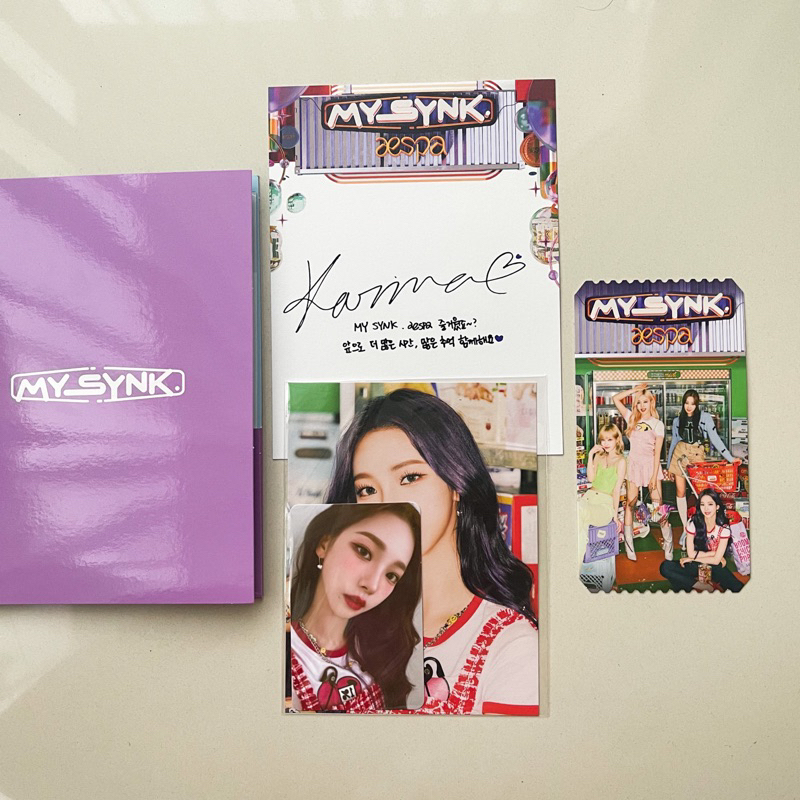 Jual [READY] 2022 AESPA Karina FAN MEETING MY SYNK Special AR Ticket SET MD | Shopee Indonesia