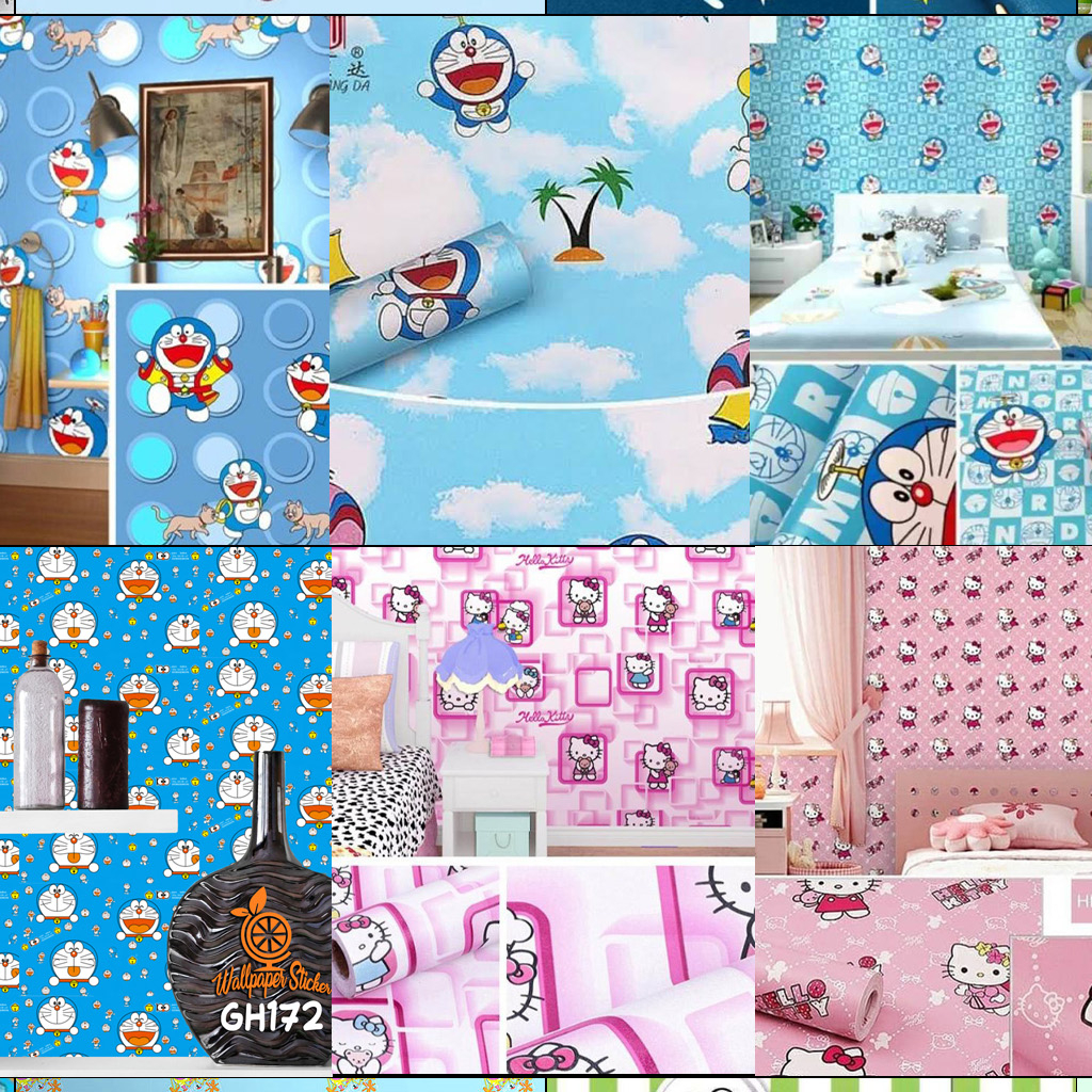 Jual ( DISKON )Wallpaper Dinding Ukuran 45 CM x 10 M Motif TERMURAH 1 KG MUAT 2 roll pcs MOTIF ...