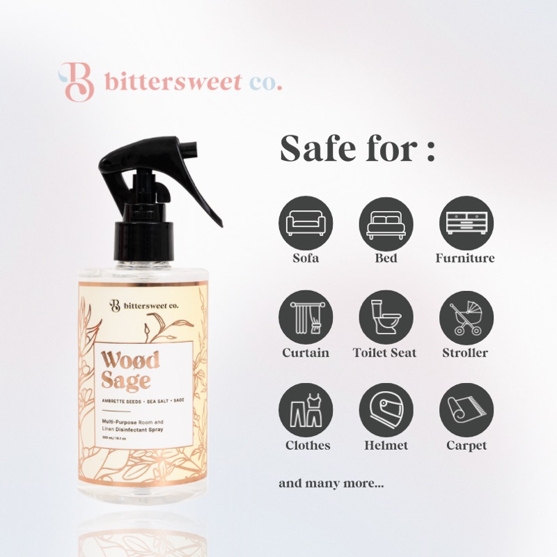 Jual BITTERSWEET CO - [Bundle] 3x Multi Purpose Room & Linen Spray ...