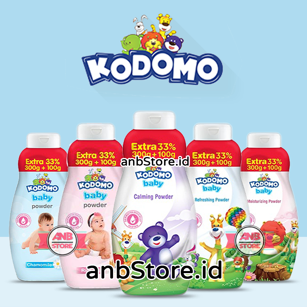 Jual Kodomo Baby Powder 300gram + 100gram Extra 33% | Shopee Indonesia