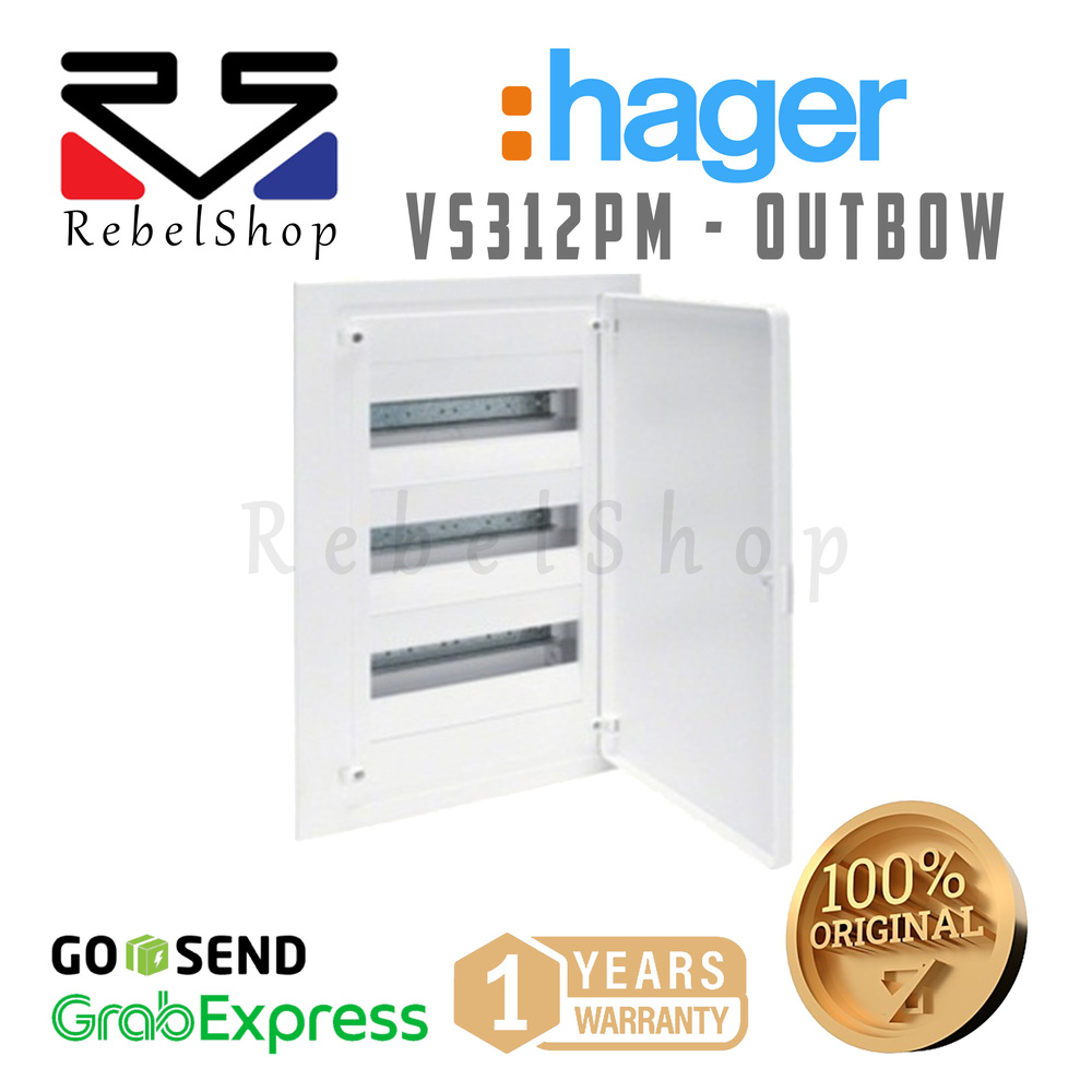 Jual Hager Kotak Box MCB Outbow Tanam VS312PM Plain 36 Modul / Group ...