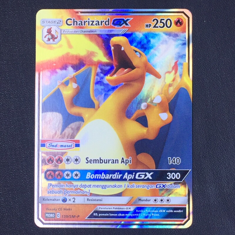 Jual POKEMON TCG CHARIZARD GX PROMO INDOMARET HOLO | Shopee Indonesia