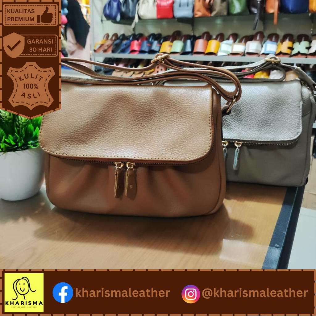 Jual Tas Kulit Asli Garut Terbaru - Tas Kulit Wanita - Tas Selempang ...