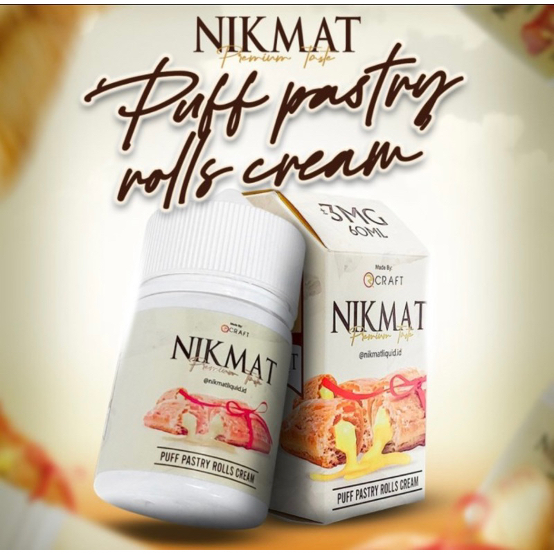 Jual NIKMAT V1 PUFF PASTRY ROLLS CREAM LIQUID | Shopee Indonesia