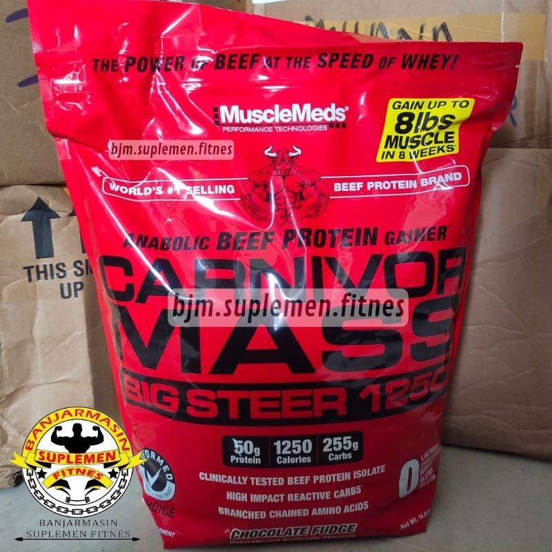 Jual MuscleMeds Carnivor Mass Big Steer 1250 / 15 LBS 15 Lb | Shopee ...